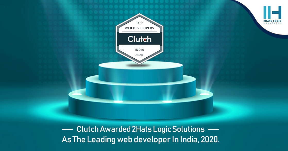 Clutch Leading Web Developer In India 2020 Award | 2Hats Logic